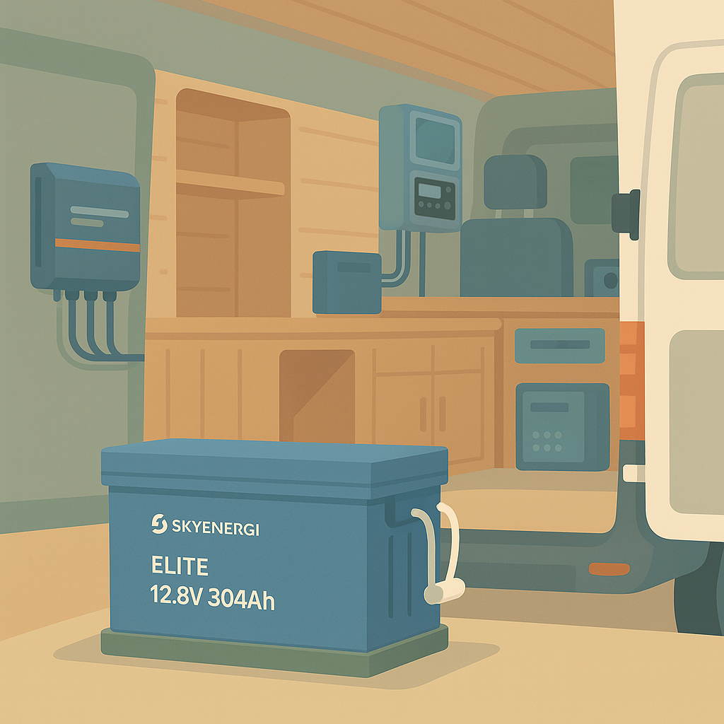Skyenergi Elite 304Ah Smart Lithium Leisure Battery - Victron Can-Bus